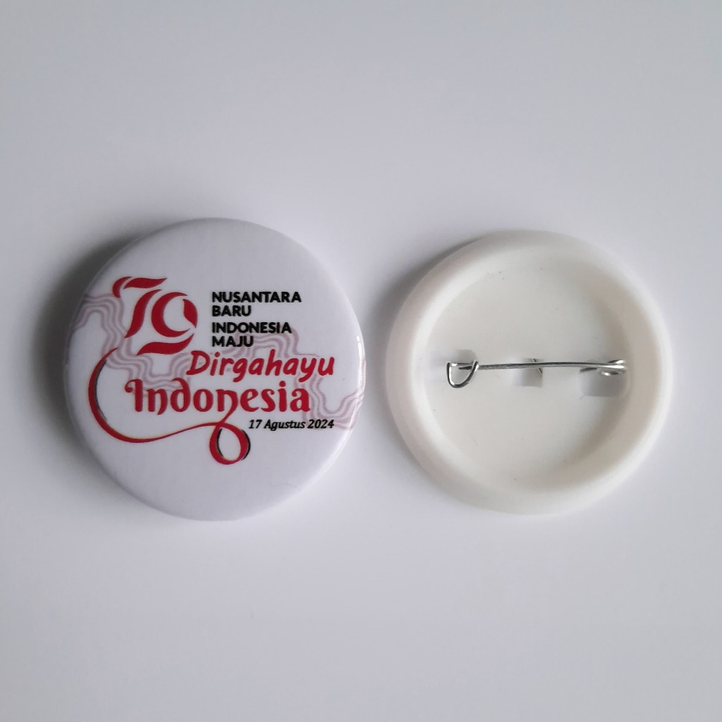 Jual Bros pin Garuda bendera indonesia merah putih Glossy 44mm | Shopee ...