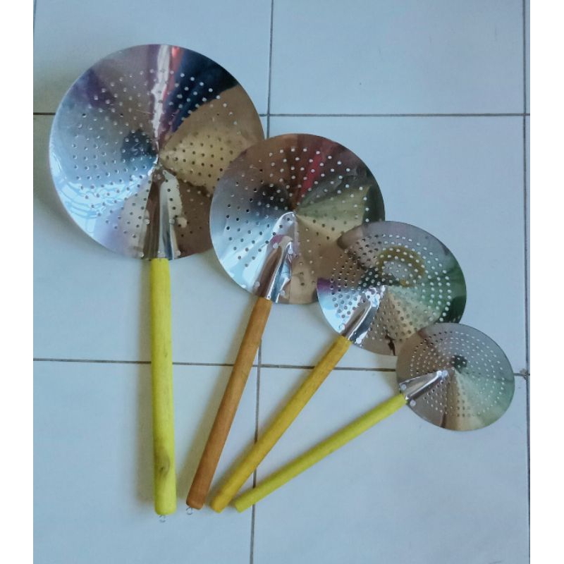 Jual Serokan/Serok/Peniris minyak/Saringan minyak bahan stainless ...