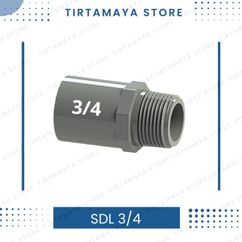Jual SDL 3/4 FITTING PIPA PVC/ SOCKET/ SOCK DRAT/ SOK DRAT LUAR PVC ...