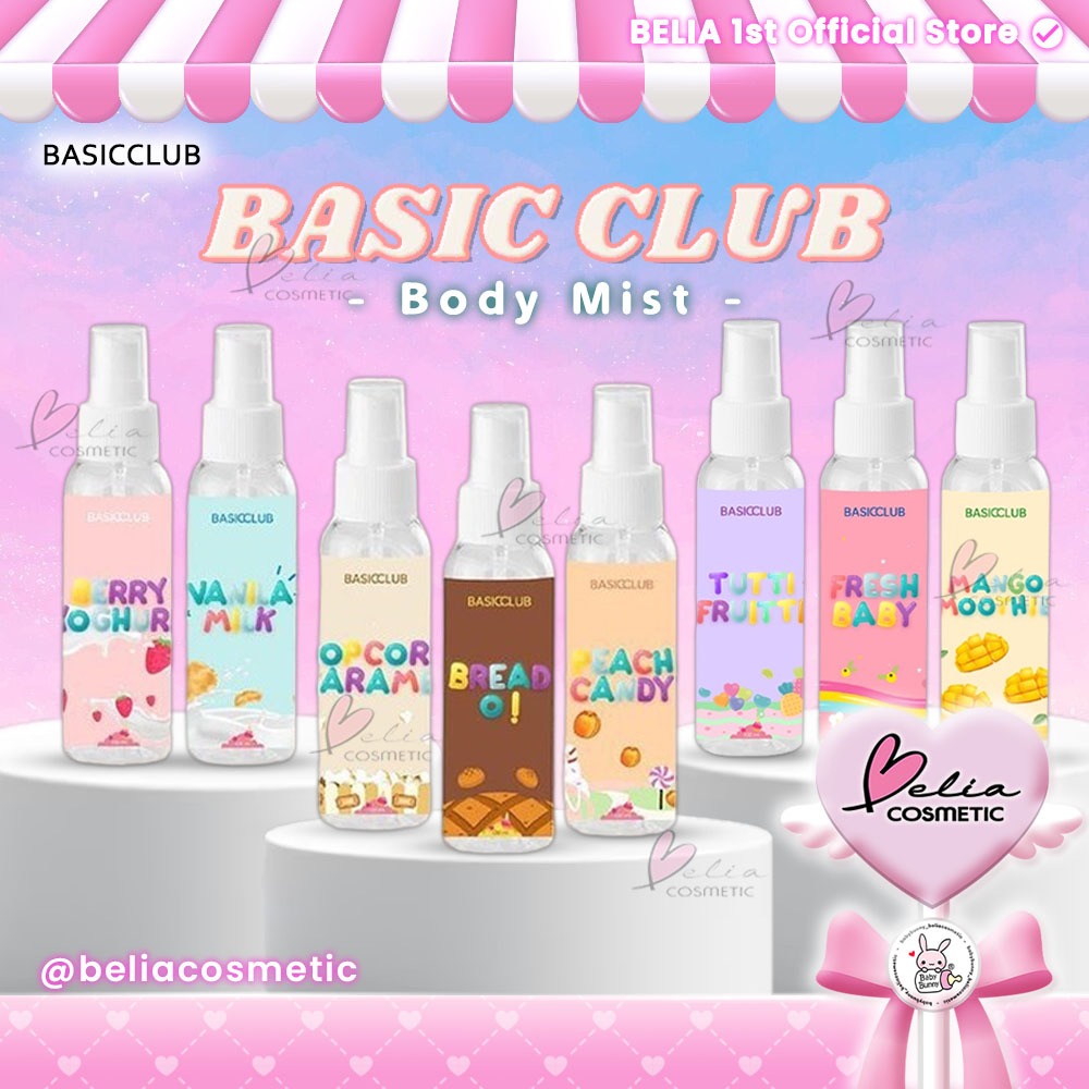 Jual BELIA BASICCLUB Body Mist Premium 100ml | Bodymist Pewangi Tubuh by Geamoore | BPOM ...