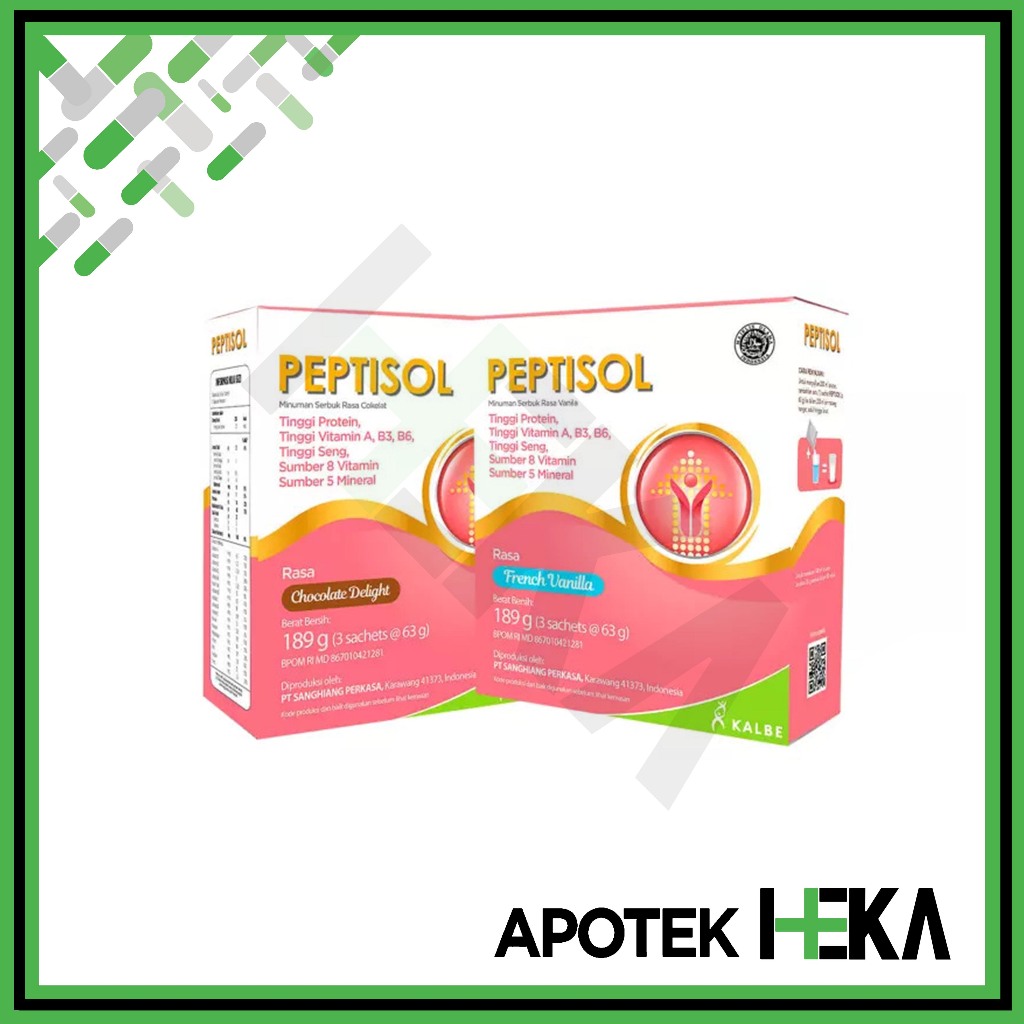 Jual Peptisol Vanila/Coklat 180 gram - Nutrisi Tinggi Protein Rendah ...
