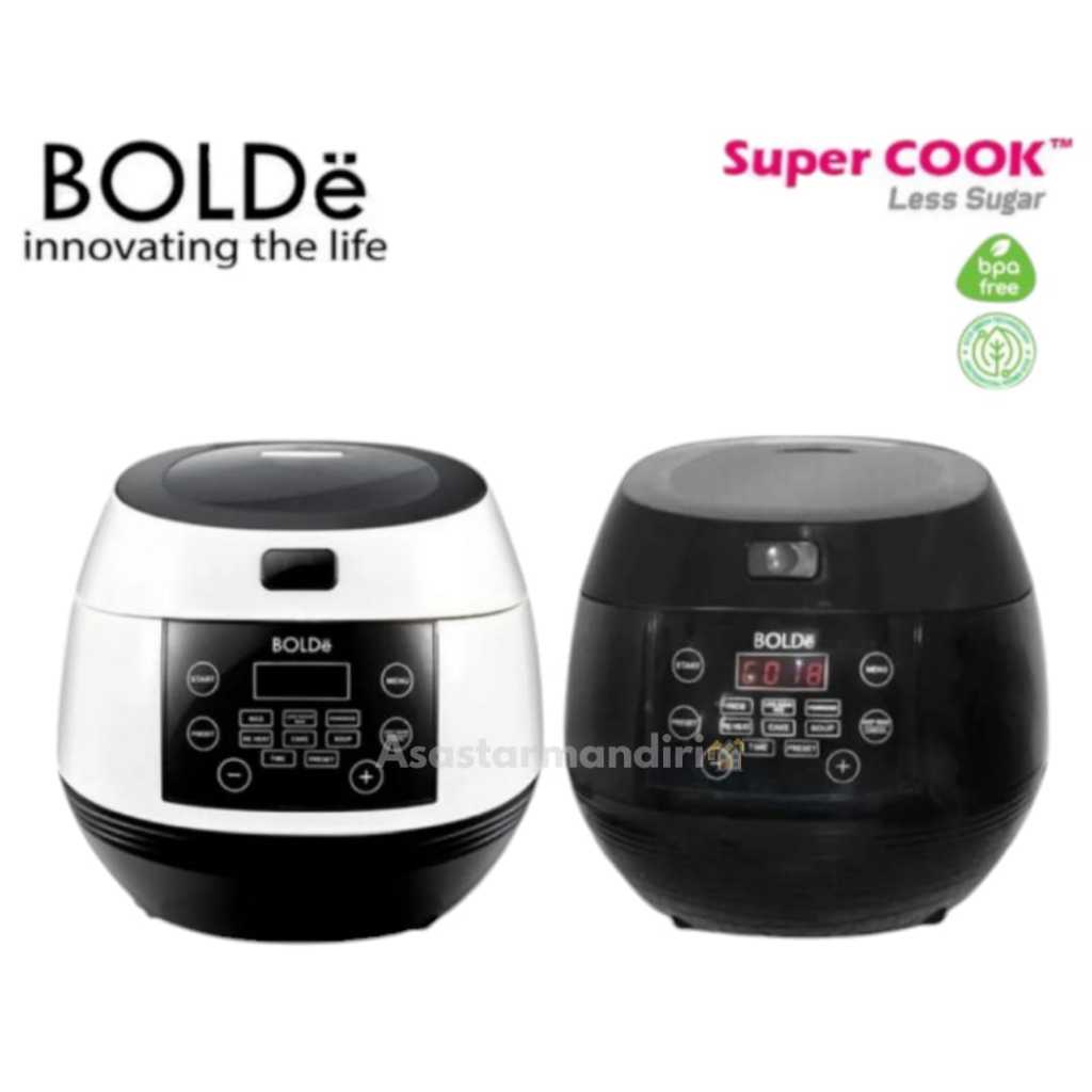 Jual BOLDE Super COOK Less Sugar Rice Cooker 1 Liter Low Carbo | Shopee ...