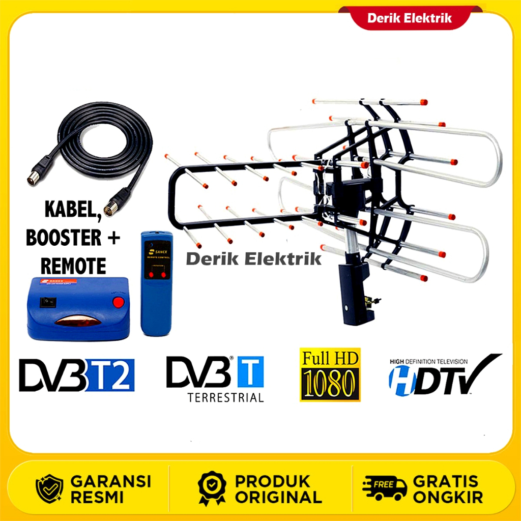 Jual ANTENA TV DIGITAL / ANTENA SET TOP BOX OUTDOR LUAR RUANGAN DENGAN ...