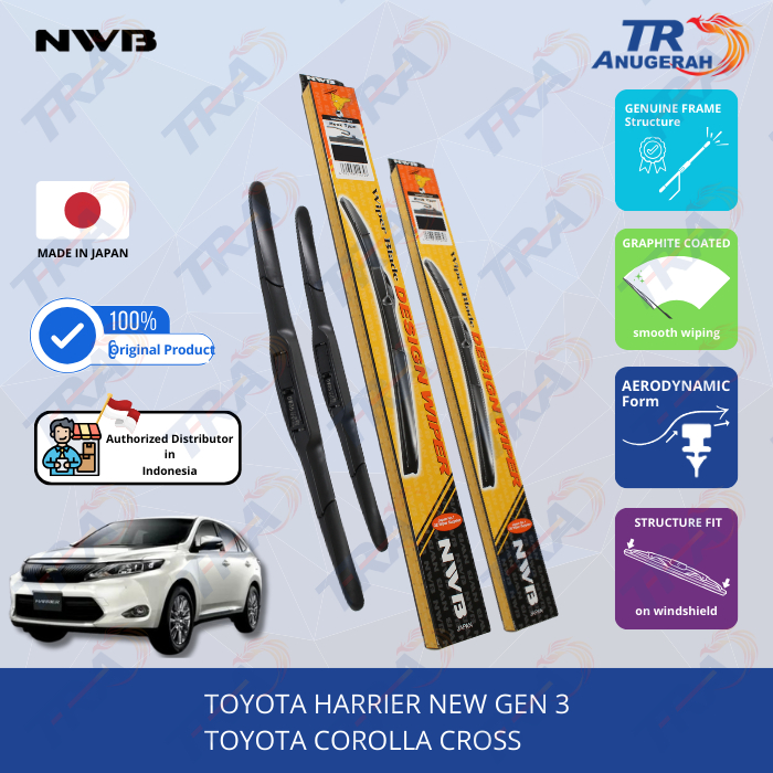 Jual Wiper NWB HYBRID HARRIER NEW GEN 3 & COROLLA CROSS | Shopee Indonesia