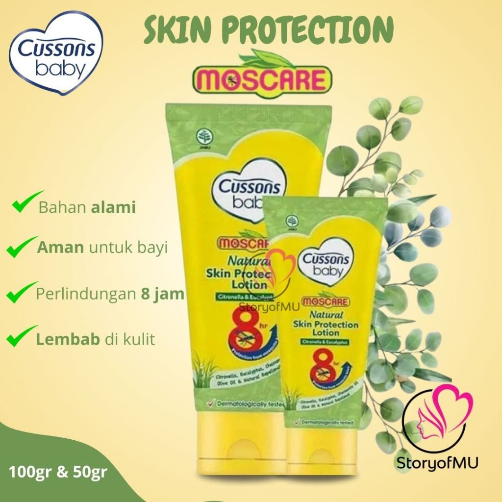 Jual ️ StoryofMU ️ CUSSONS Baby Lotion Moscare Skin Protection 50gr 100gr - Baby Moscare Lotion ...