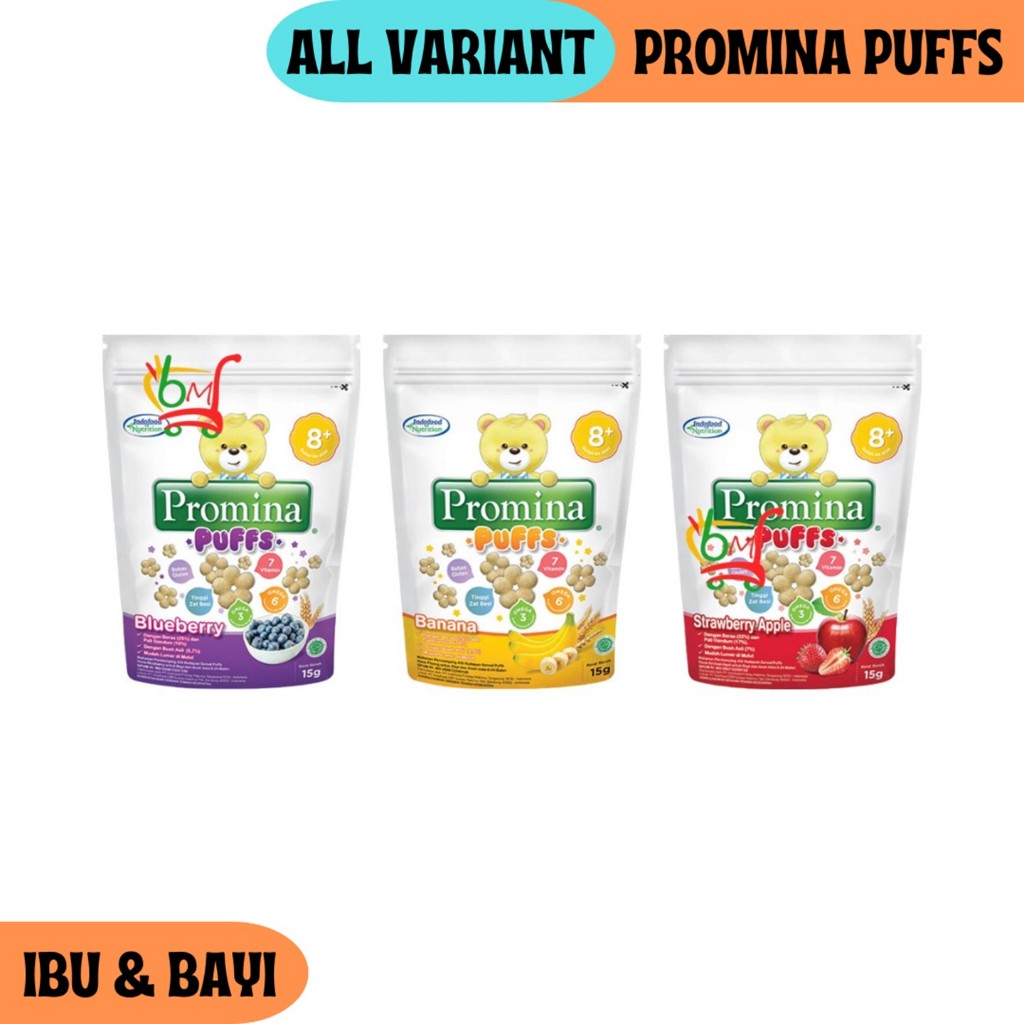 Jual Promina Puffs Makanan Selingan Snack Beras All Variant | Shopee ...