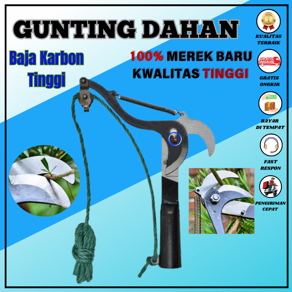 Jual Gunting Dahan Tarik Pisau Tali Pohon Multifungsi Alat Tamanan Anti Karat Peralatan Kebun ...