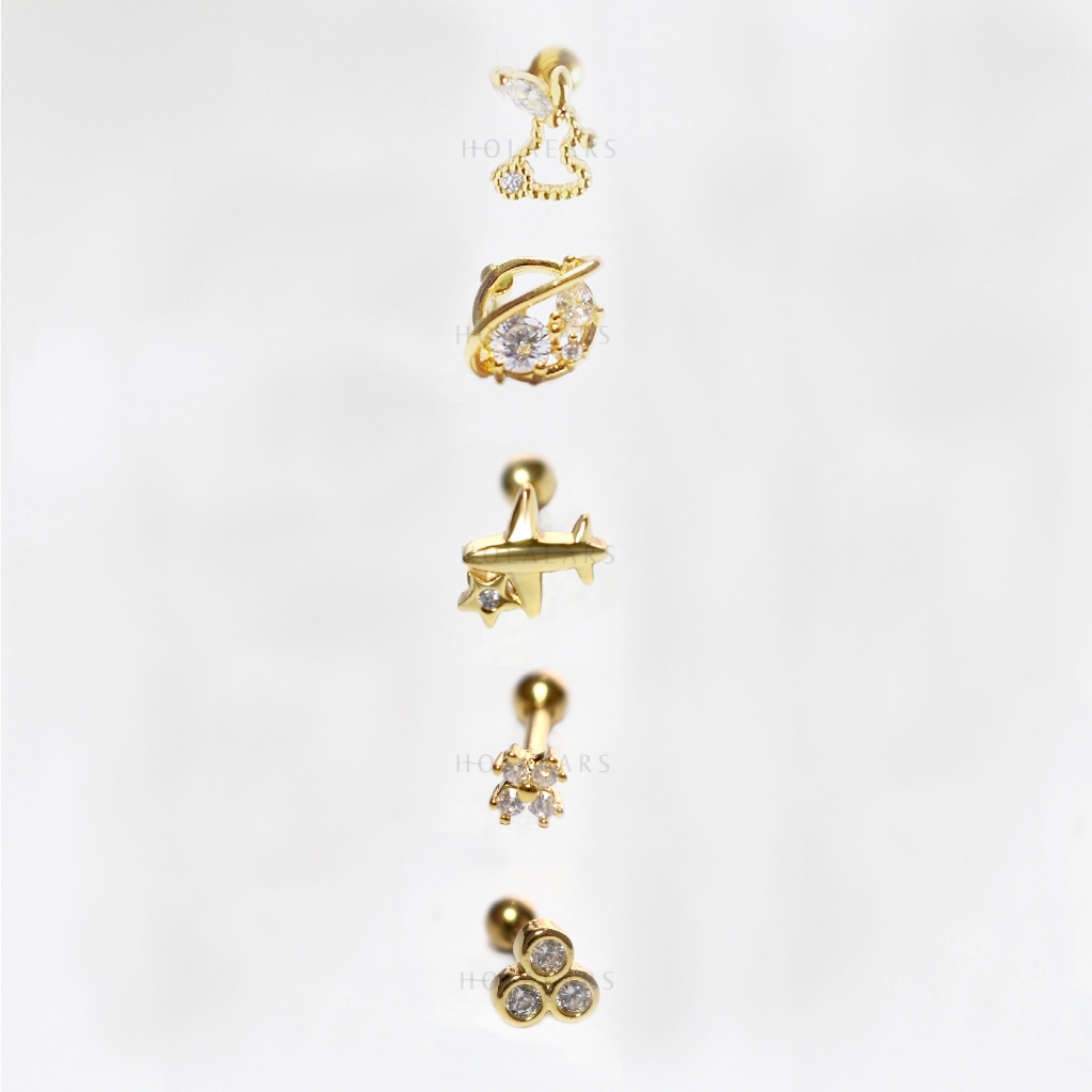 Jual (A21-A25) ANTING PIERCING 316L SURGICAL STEEL BARBEL | HELIX LOBE ...