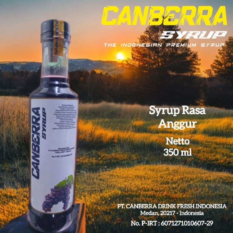 Jual Sirup Anggur CANBERRA Premium 350 ml - Rasakan Kelezatannya ...