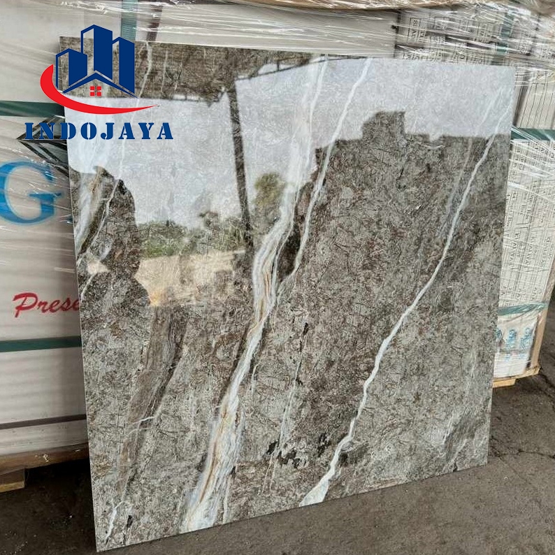 Jual granit 60x60 motif marmer granite lantai dinding teras Dark grey | Shopee Indonesia