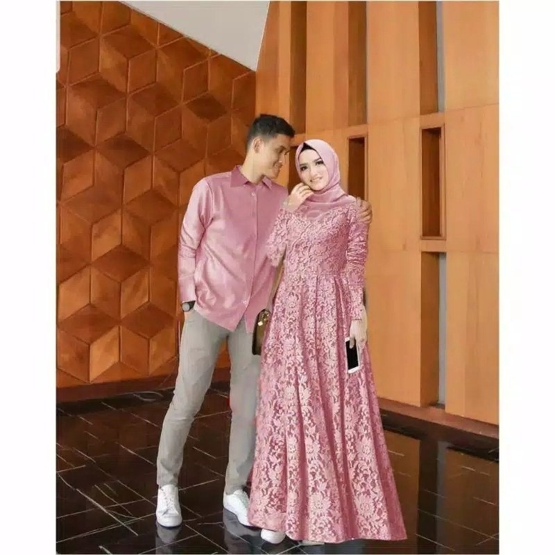 Jual Gamis Couple Suami Istri Serambit Keluarga Baju Muslim Pasangan ...