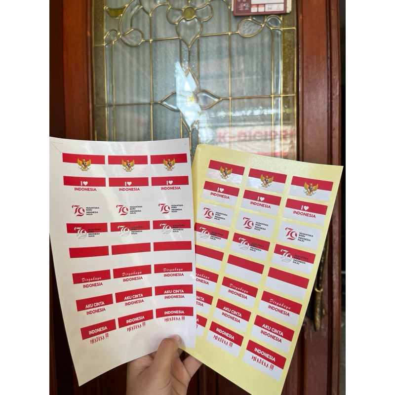 Jual STIKER/STICKER PIPI MERAH PUTIH BENDERA INDONESIA 17 AGUSTUSAN ...