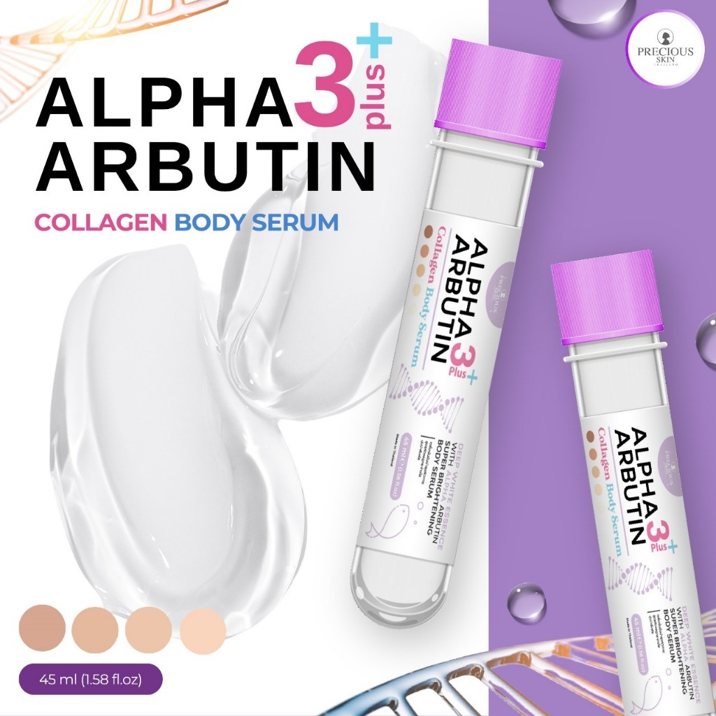 Jual Precious Skin Thailand Alpha Arbutin 3Plus 10x Whitening Booster Collagen Body Serum 45ml ...