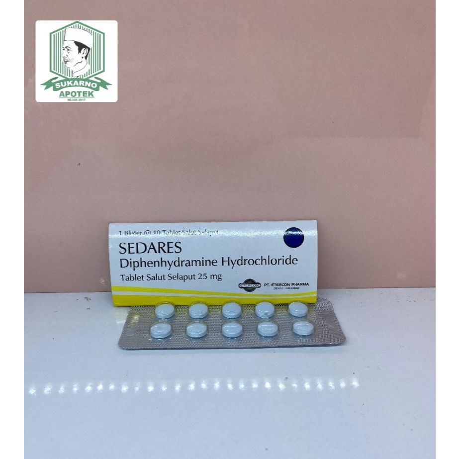 Jual SEDARES 25MG 10 TABLET// MEMBANTU MERINGANKAN GANGGUAN SULIT TIDUR ...