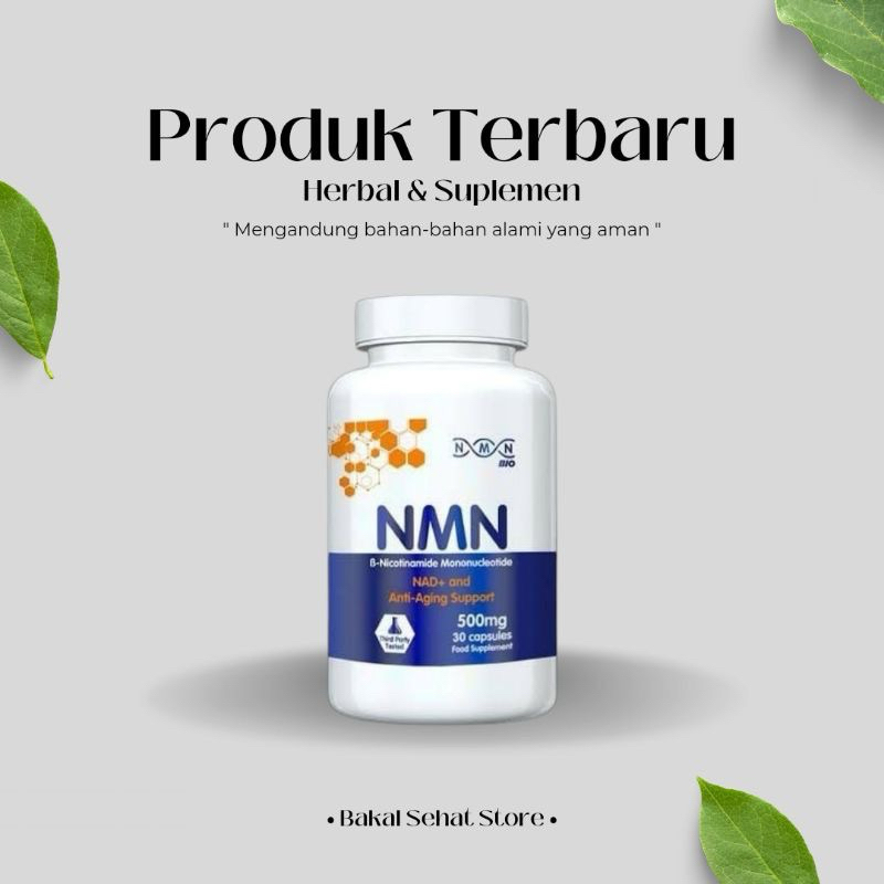 Jual NMN Bio B - Nicotinamide Mononucleotide 500mg anti Aging NAD+ Suplement Anti Aging 30 ...