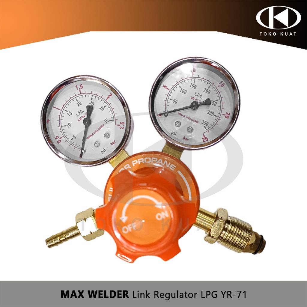Jual Regulator Las LPG YR-71 MAX WELDER Welding Regulator Propane | Shopee Indonesia