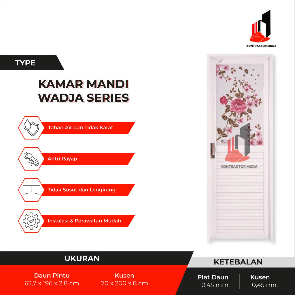 Jual TB KONTRAKTOR MUDA - (WADJA SERIES) Full Set Pintu Kamar Mandi ...