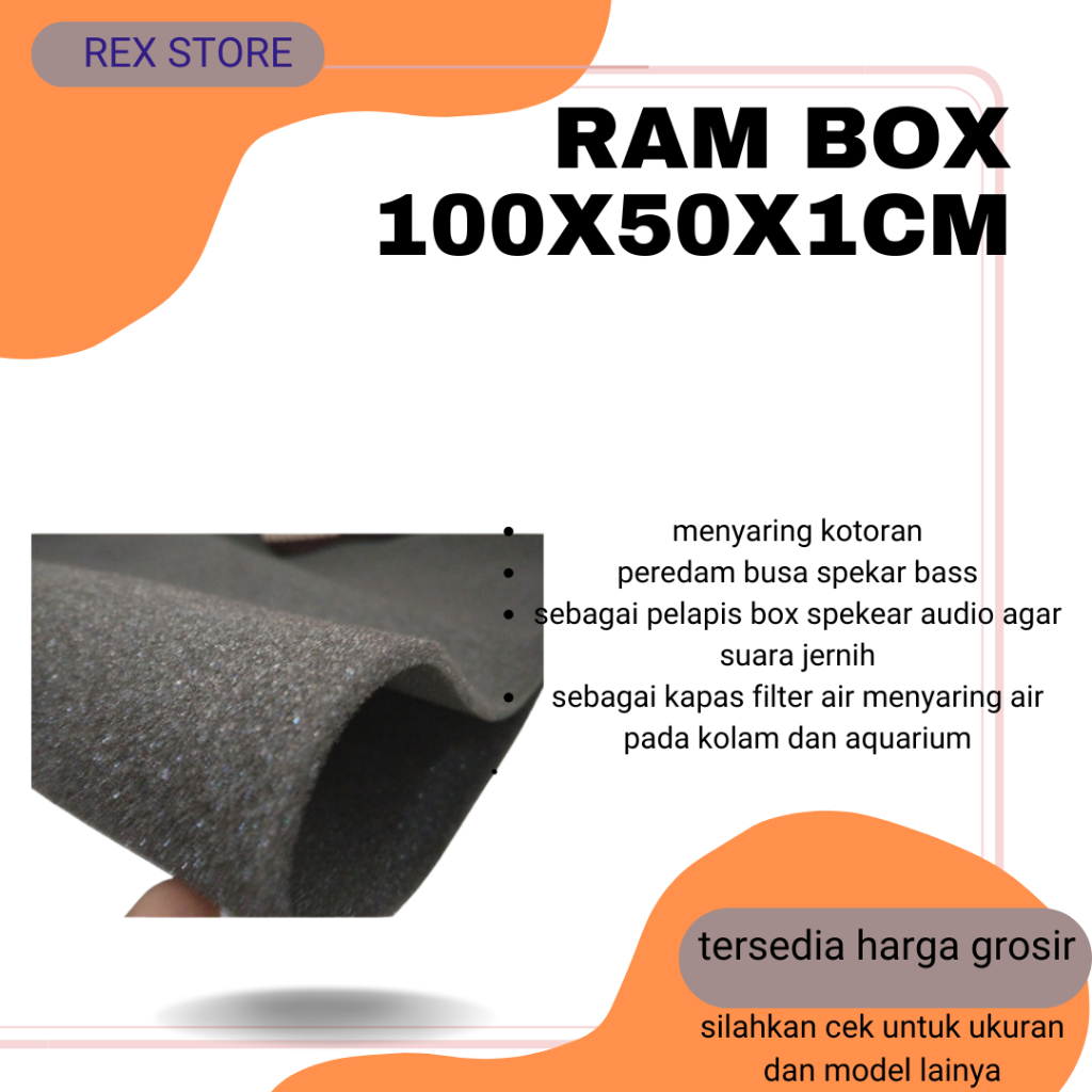 Jual Busa Ram Anti Air Box Speaker - Spon Box Speaker 100x50x1cm ...