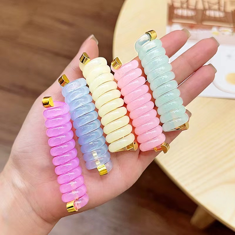 Jual （1/PCS） Ikat Rambut Kepala Karet Anak-anak Bergulir Saluran ...