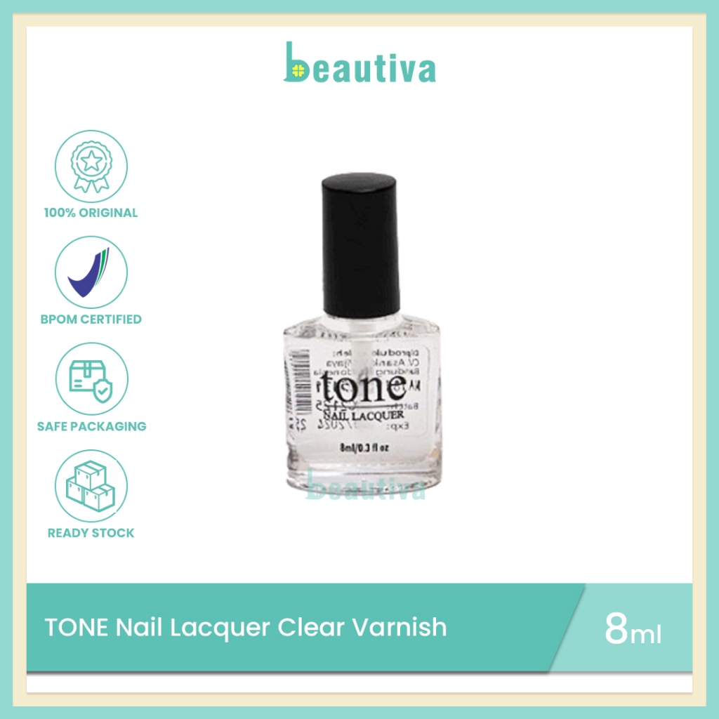 Jual TONE Nail Lacquer Clear Varnish | Shopee Indonesia