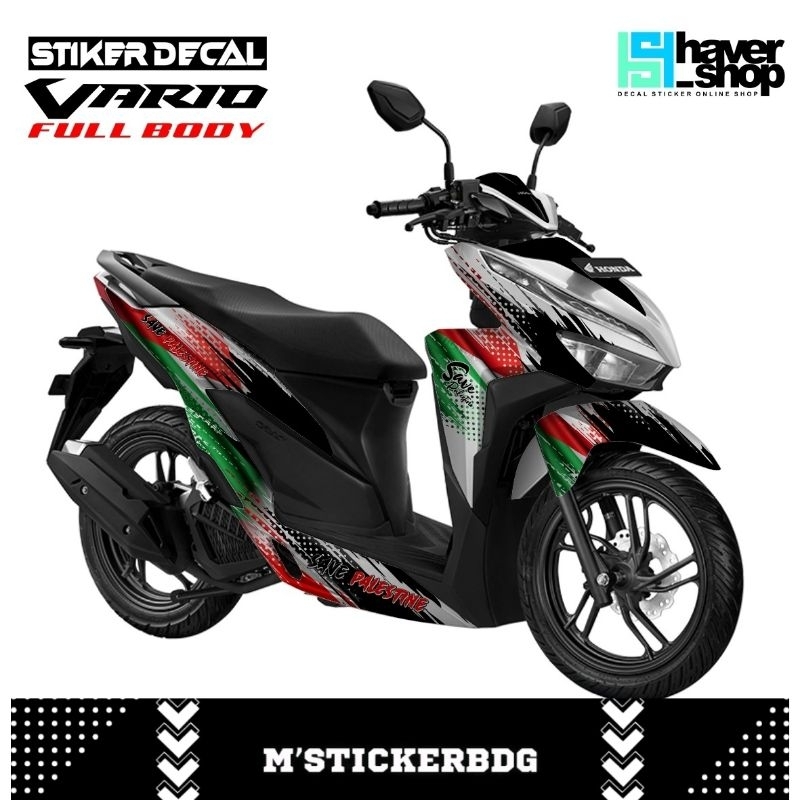 Jual STICKER DECAL FULLBODY STIKER MOTOR VARIO 125/150 MOTIF PALESTINE ...