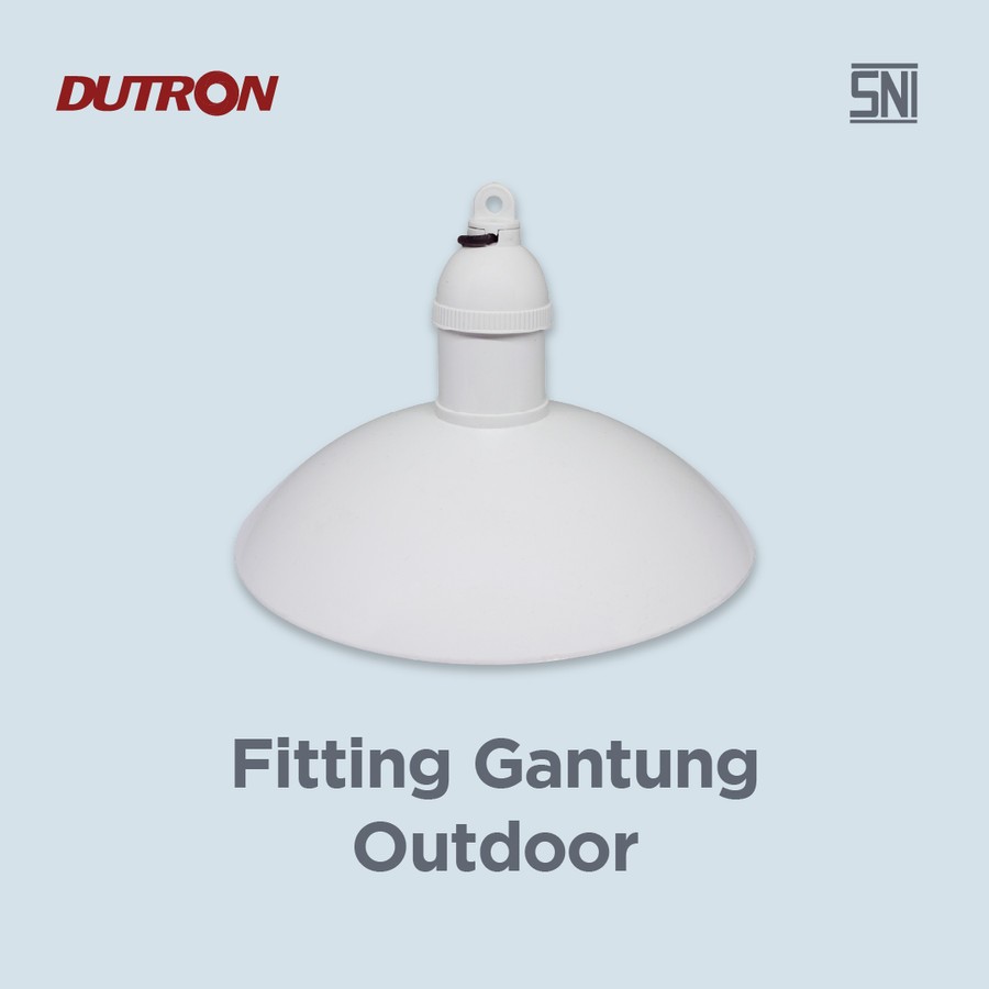 Jual Dutron Fitting Kap Lampu Gantung Outdoor E27 WD Kecil DV FWK 01 HG | Shopee Indonesia