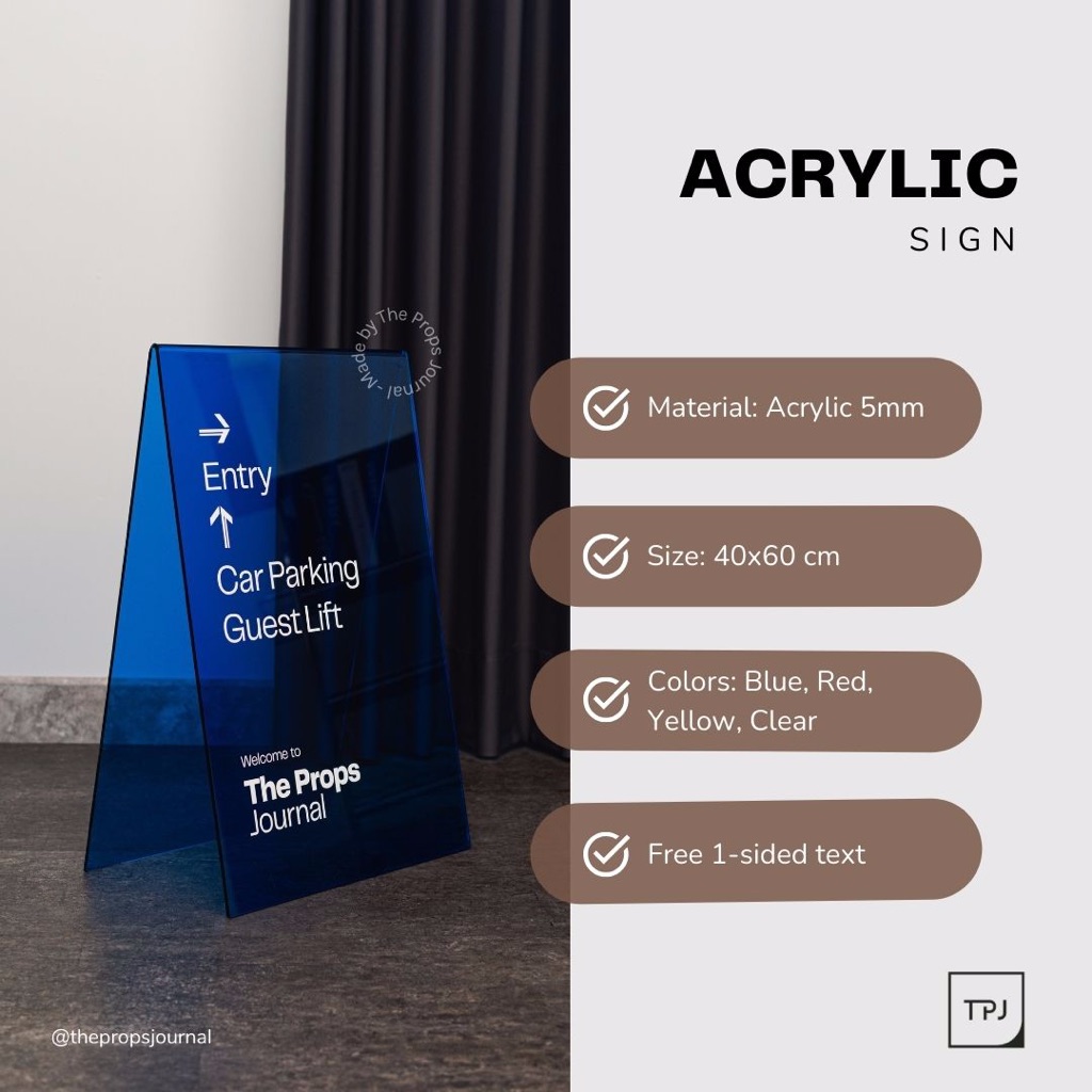 Jual Acrylic Signboard / Custom Signage / Papan Akrilik | Shopee Indonesia