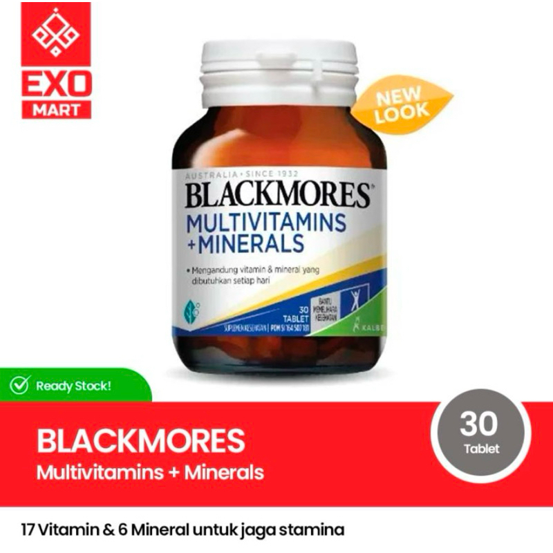 Jual BLACKMORES - Multivitamins + Minerals Multivitamin Mineral 30 Tablet BPOM Kalbe | Shopee ...