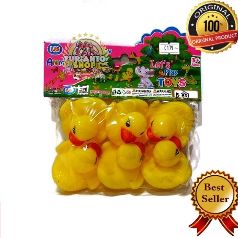 Jual MAINAN MANDI ANAK BEBEK KARET ENCIT ISI 6 B801 - Bebek Mandi Bayi ...