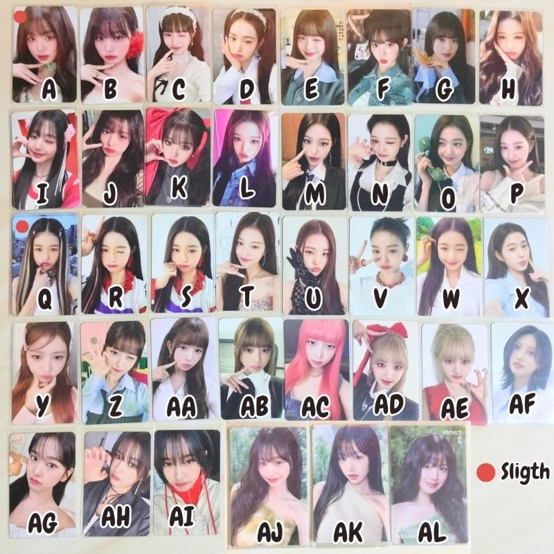 Jual Ive pc Official Photocard Wonyoung Yunjin Rei Gaeul Liz heart cheek baddie hapa Kristin ...