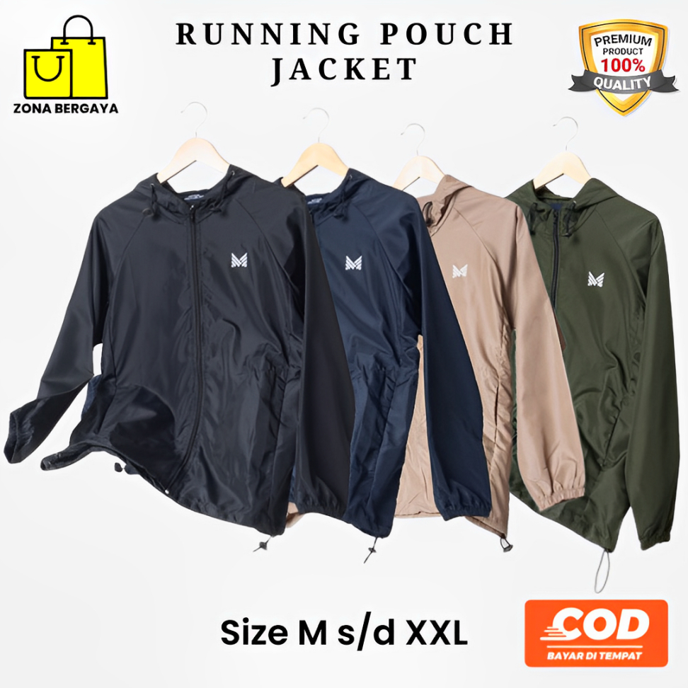 Jual Jaket Parasut Pria Distro Keren Dewasa Windbreaker Running Sport ...