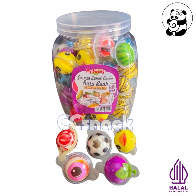 Jual PERMEN LUNAK BULAT / PERMEN JELLY TOPLES ISI 50 | Shopee Indonesia