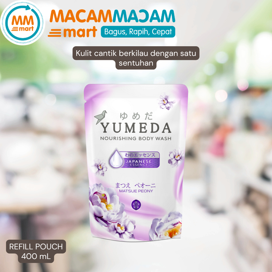 Jual YUMEDA Nourishing Body Wash Matsue Peony Pouch 400mL | Shopee ...