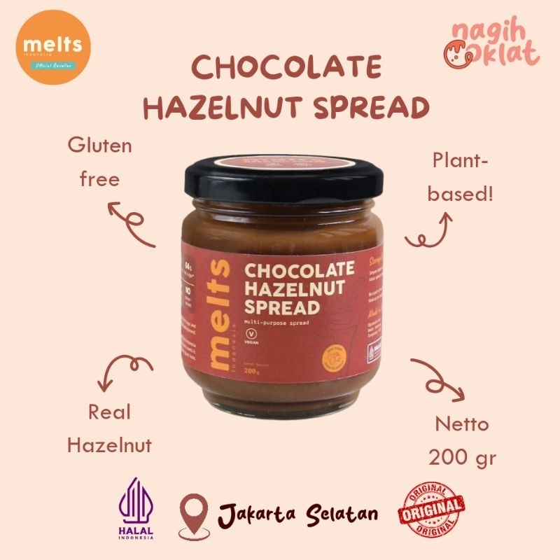 Jual MELTS Chocolate Hazelnut Spread | Selai Cokelat Hazelnut Untuk ...