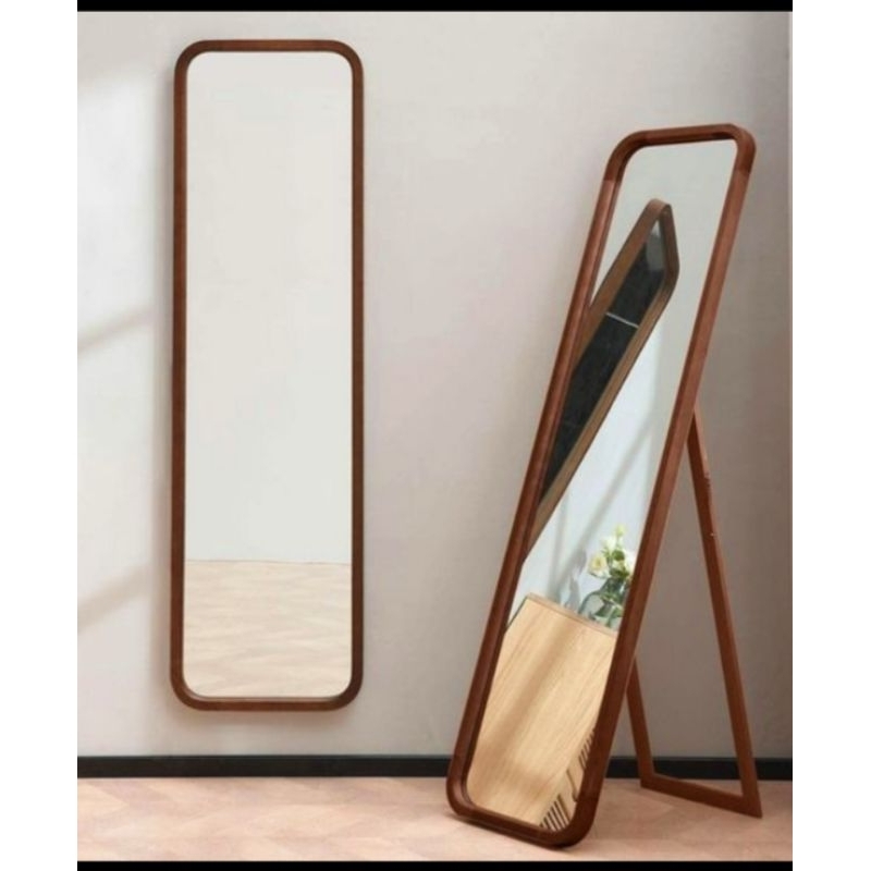 Jual stand mirror,kaca berdiri full body jati,kaca cermin full body ...