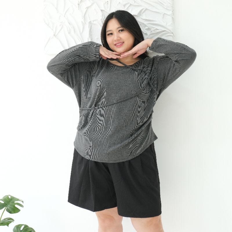 Jual ESTELLE TOP - BAJU BIGSIZE JUMBO TOP BIGSIZE ATASAN JUMBO XXXL ...