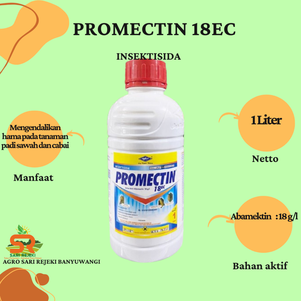 Jual PROMECTIN 18EC 1LITER INSEKTISIDA ABAMEKTIN | Shopee Indonesia