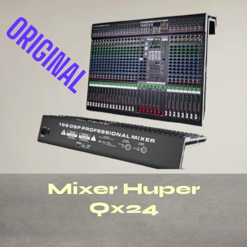 Jual Mixer 24 Chanel HUPER QX24 / QX24 USB Effect 199 DSP ORIGINAL | Shopee Indonesia