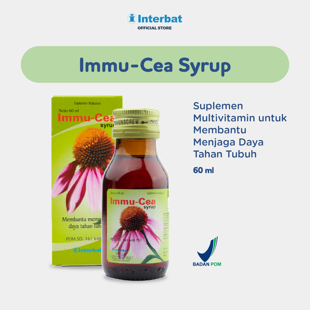 Jual Immu-Cea Syrup 60 ml - Suplemen Multivitamin untuk Menjaga Daya Tahan Tubuh | Shopee Indonesia