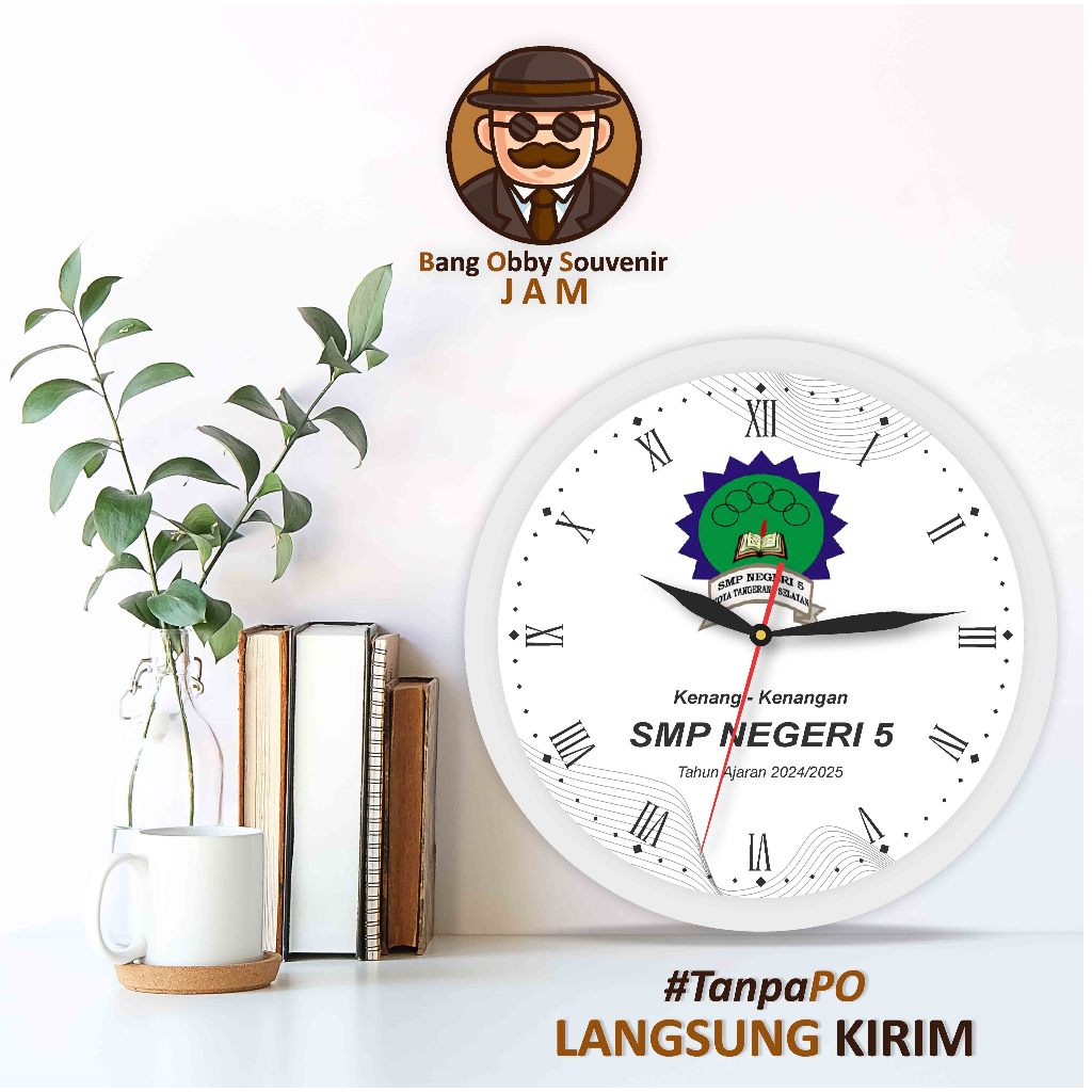 Jual SOUVENIR JAM MEJA DUDUK CUSTOM FREE DESIGN LOGO SEKOLAH INSTANSI ...