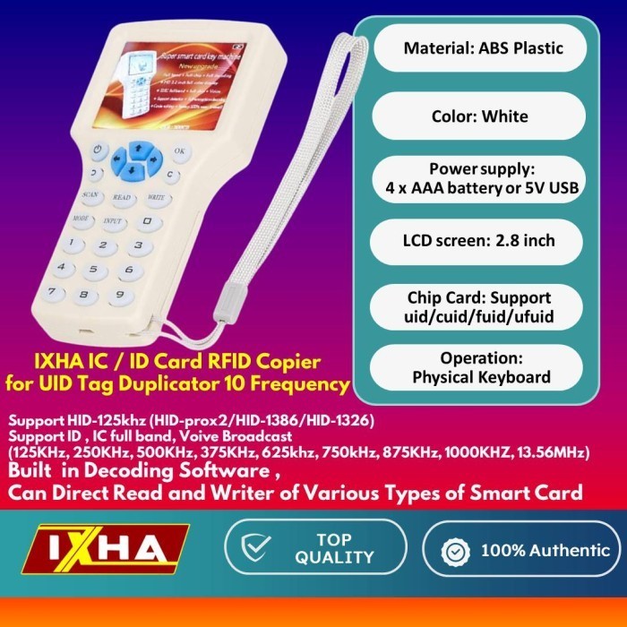 Jual Alat Duplikat Kloning Kartu Akses RFID Mifare Duplicator 10 ...