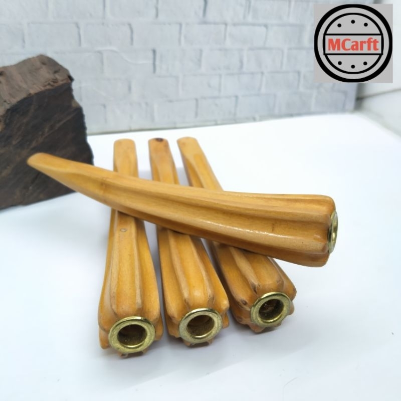 Jual Pipa once padutan kayu kemuning emas model blimbing segi delapan ...