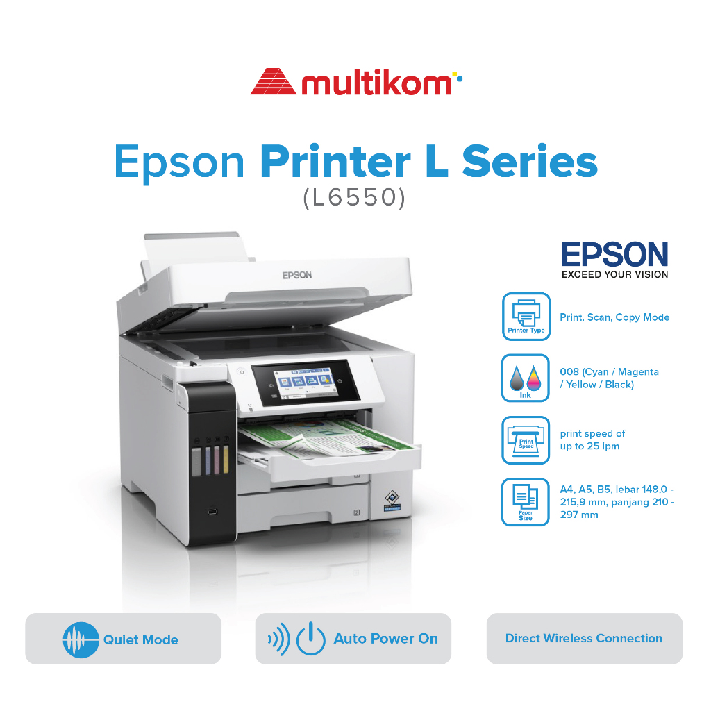 Jual Epson EcoTank L6550 A4 Colour Wi-Fi Duplex All-in-One Ink Tank ...
