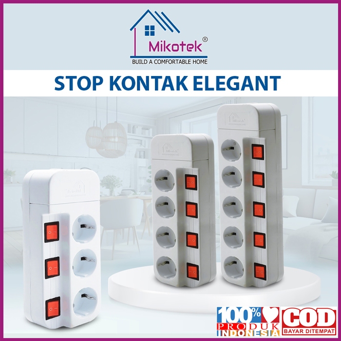 Jual Stop kontak Mikotek 3 4 5 Lubang Switch On Off Masing Masing ...