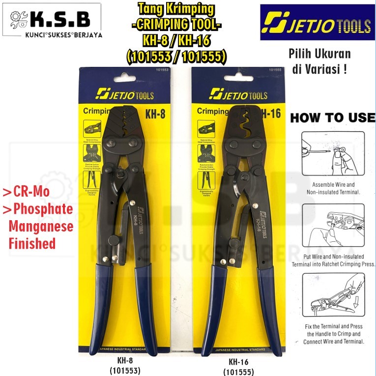 Jual Tang Krimping / Tang Press Skun Kabel KH-8 dan KH-16 / CRIMPING ...