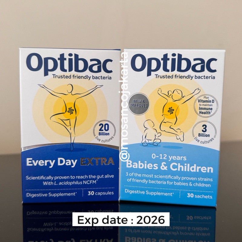 Jual OPTIBAC Every day EXTRA Probiotic isi 30 Capsules | Shopee Indonesia