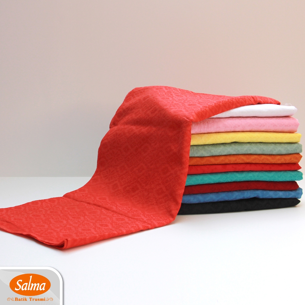 Jual BATIK SALMA Bandung Kain Batik Dobby Polos Dobby Premium | Shopee ...
