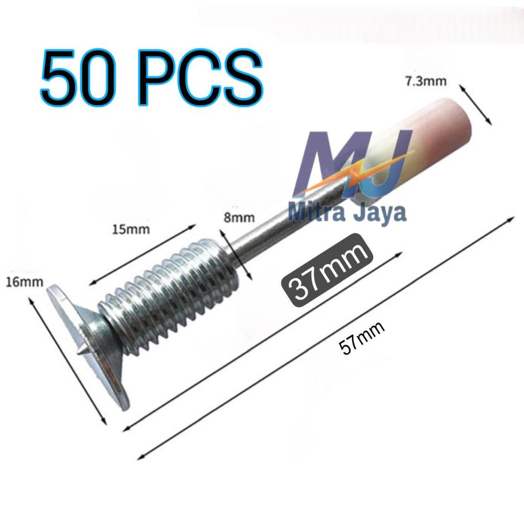 Jual 50 Pcs Paku Ramset 7.3mm (37mm)Bisa Kunci Pakai Mur M8 Isi Ulang ...