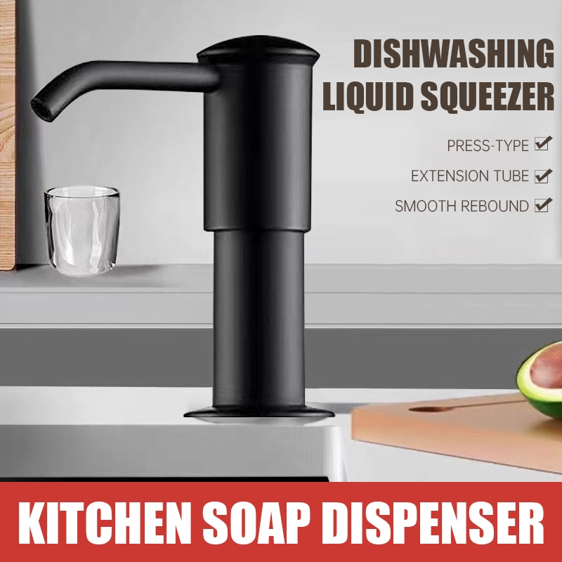 Jual Stainless Steel Sink Liquid Soap Dispenser Lotion Pump Extension ...