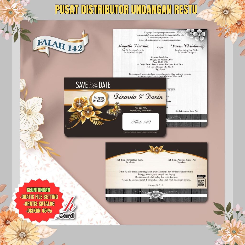 Jual Blangko Undangan Falah 142 | Blangko Undangan Murah | Blangko ...
